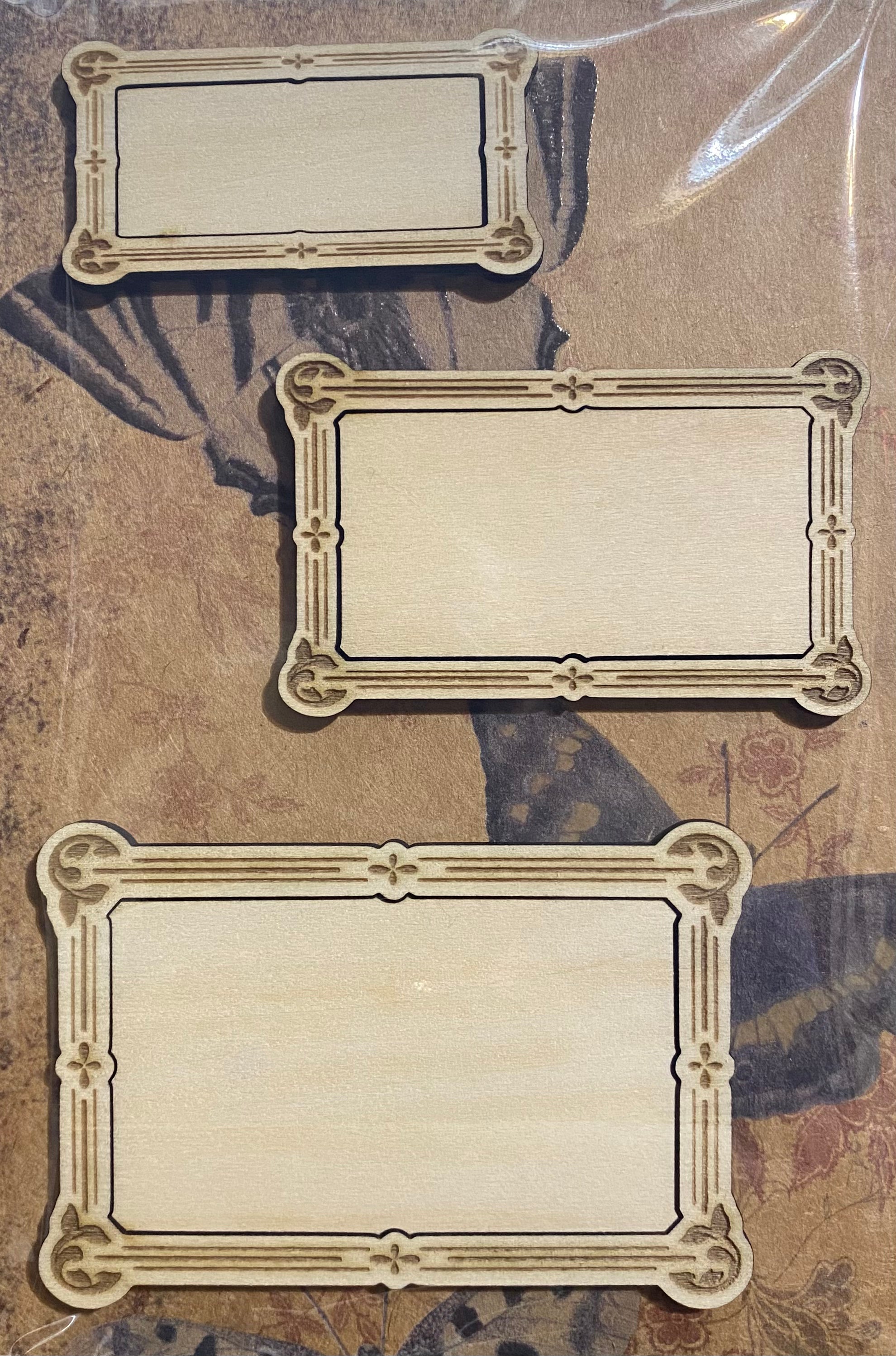 Name Plate / Book Plate: Set of 3 with Line Frames – Country Chic Bowtique